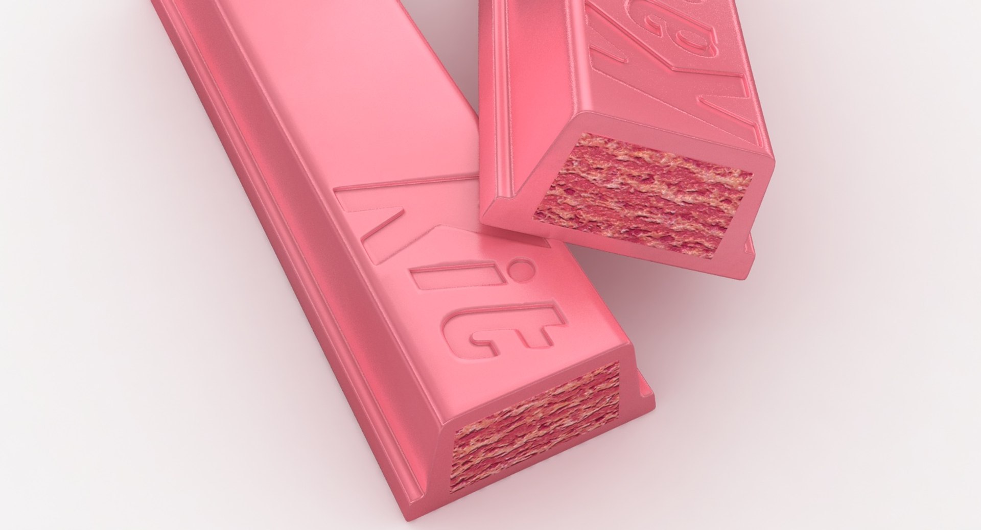 Realistic Broken Kit Kat 3d Model