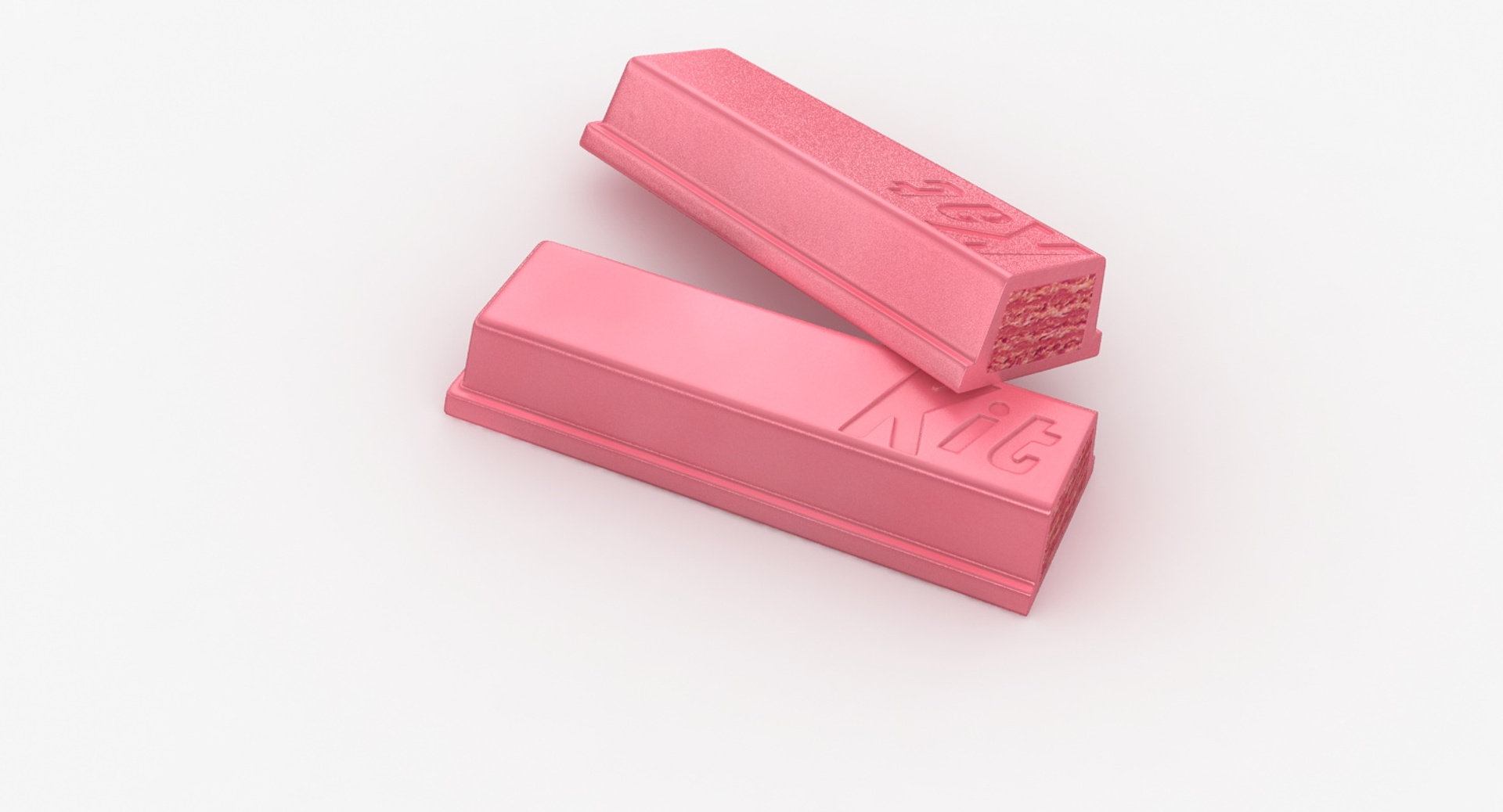Realistic Broken Kit Kat 3d Model