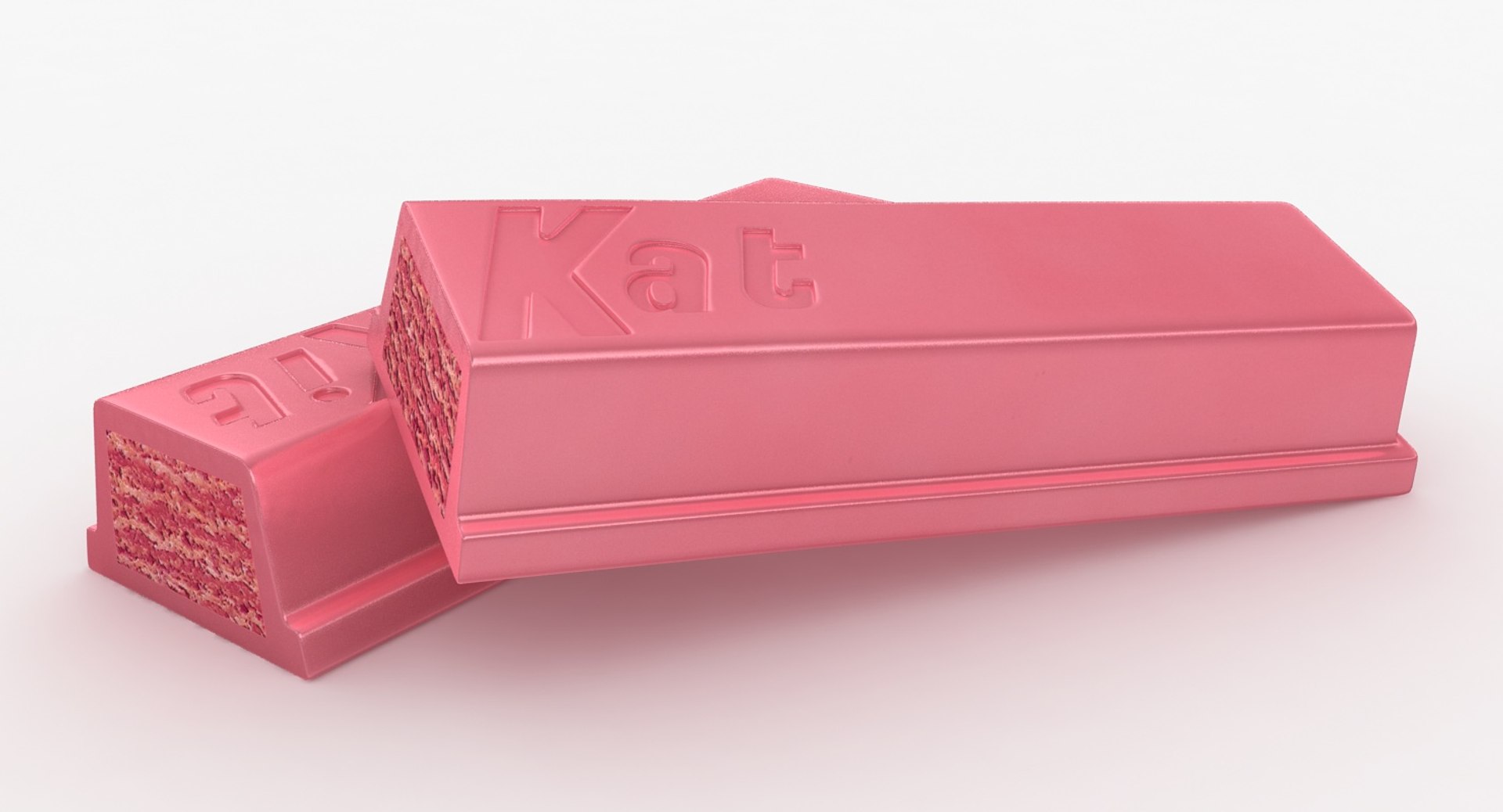 Realistic Broken Kit Kat 3d Model