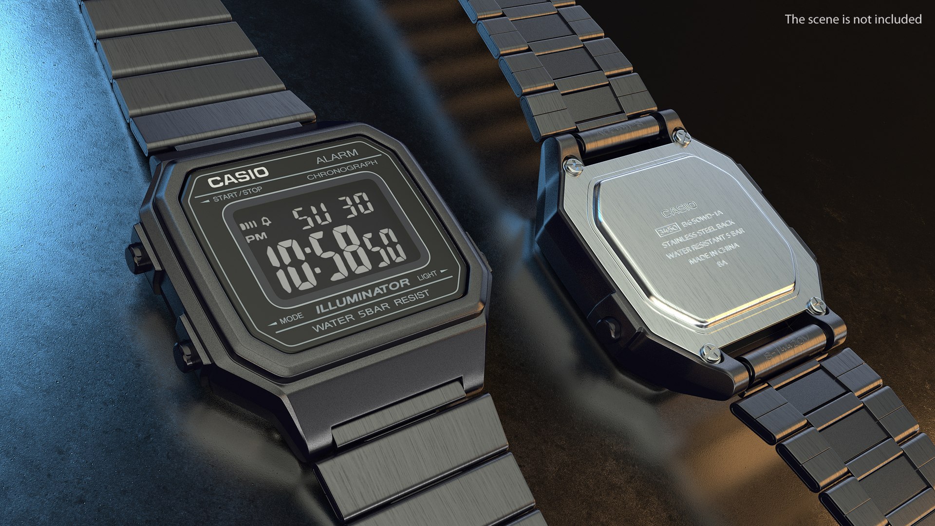 3D Casio B650wd-1a Black Model - TurboSquid 1451005
