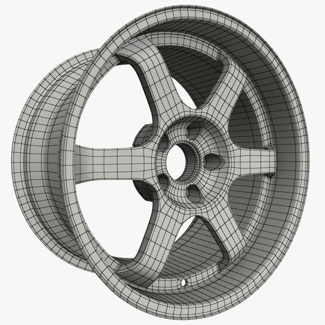 3d wheels volk racing model