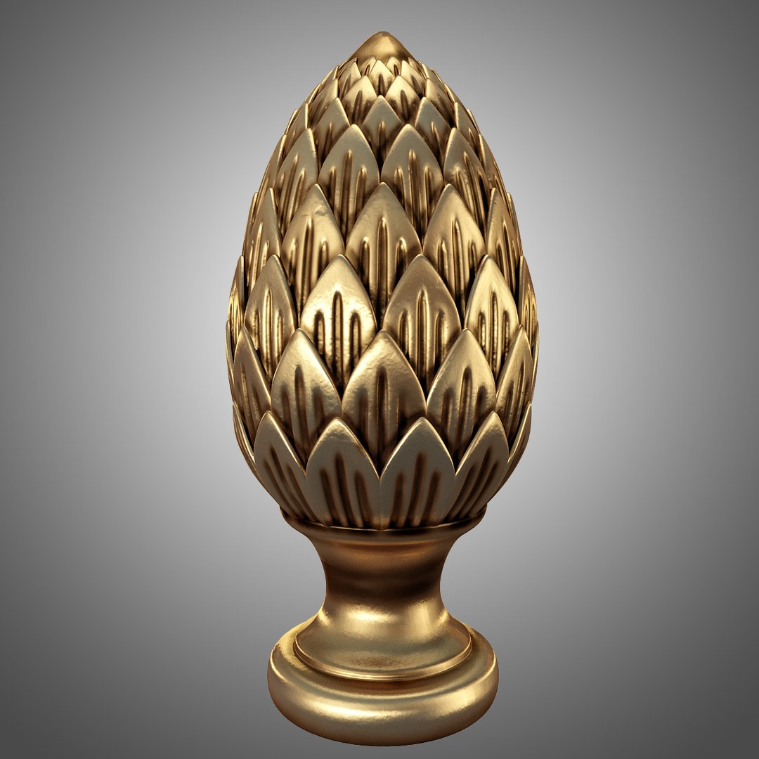 Pinecone Decor 3d Obj