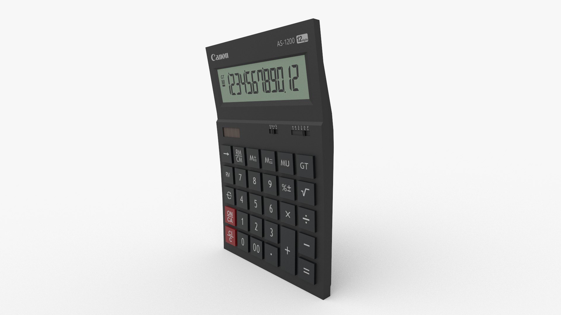 3D Canon AS-1200 Calculator Model - TurboSquid 1824511