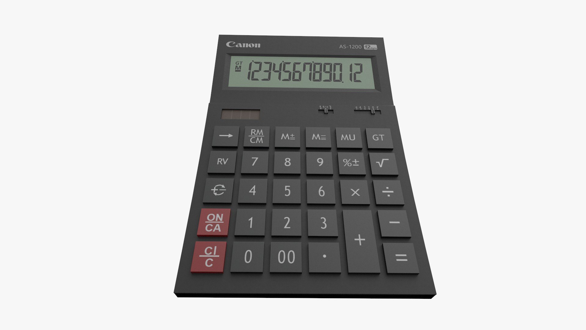 3D Canon AS-1200 Calculator Model - TurboSquid 1824511