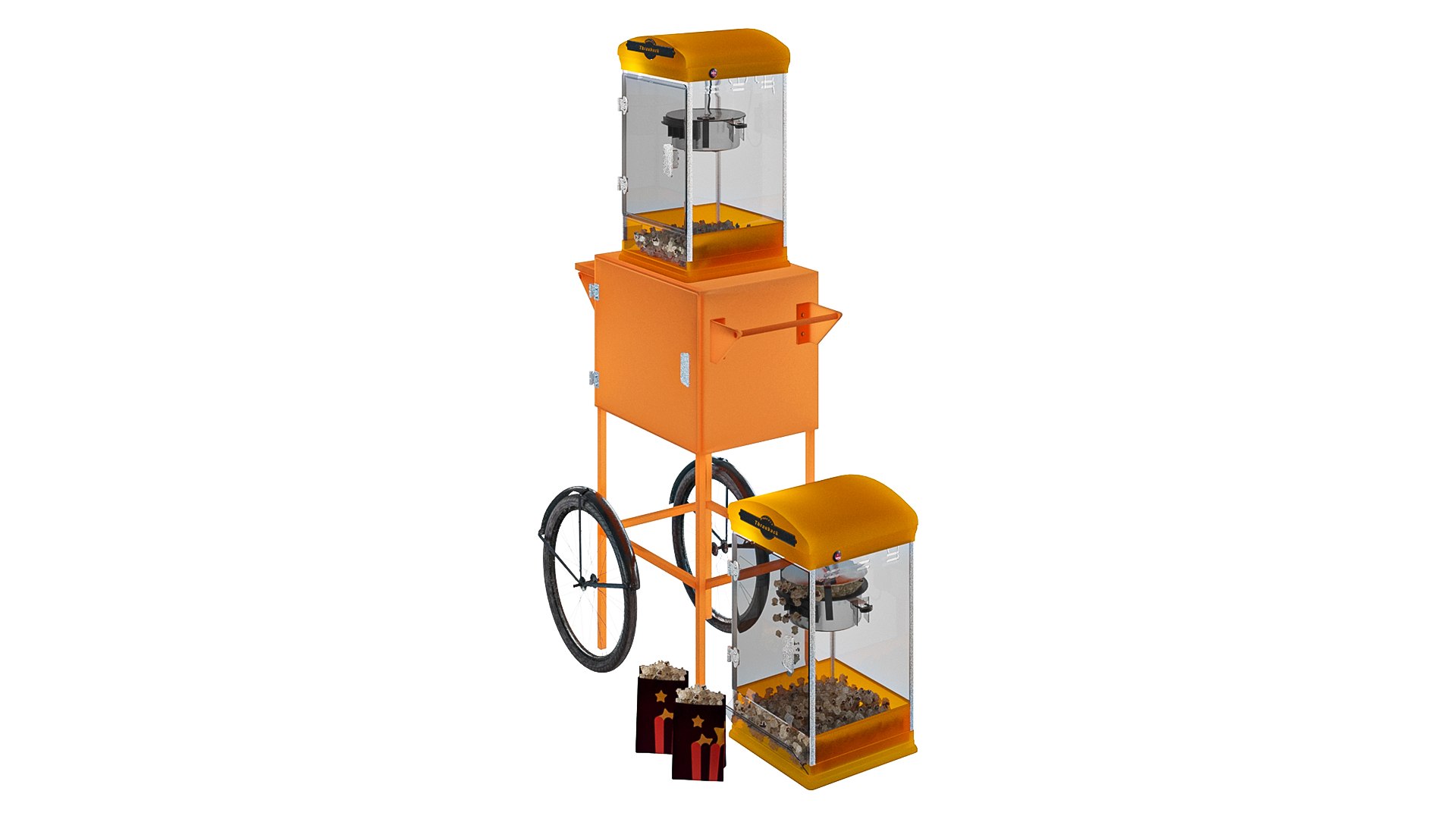 3D Throwback Popcorn Maker - TurboSquid 2223516