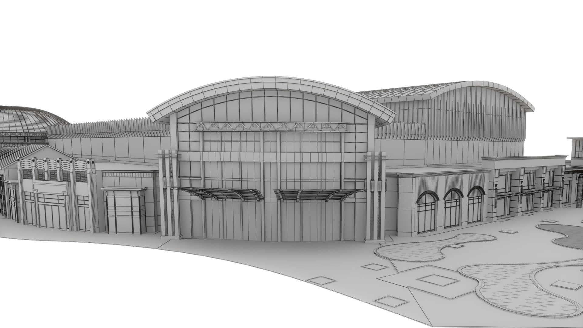 Industrial Mall 3D Model - TurboSquid 1970065