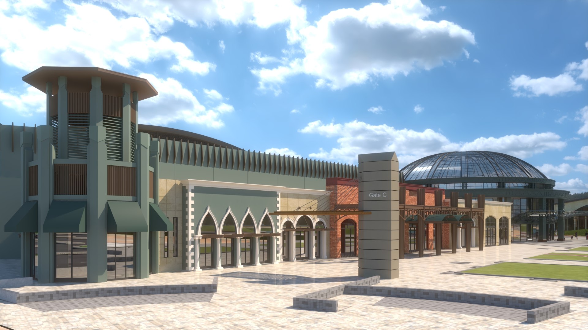 Industrial Mall 3D Model - TurboSquid 1970065