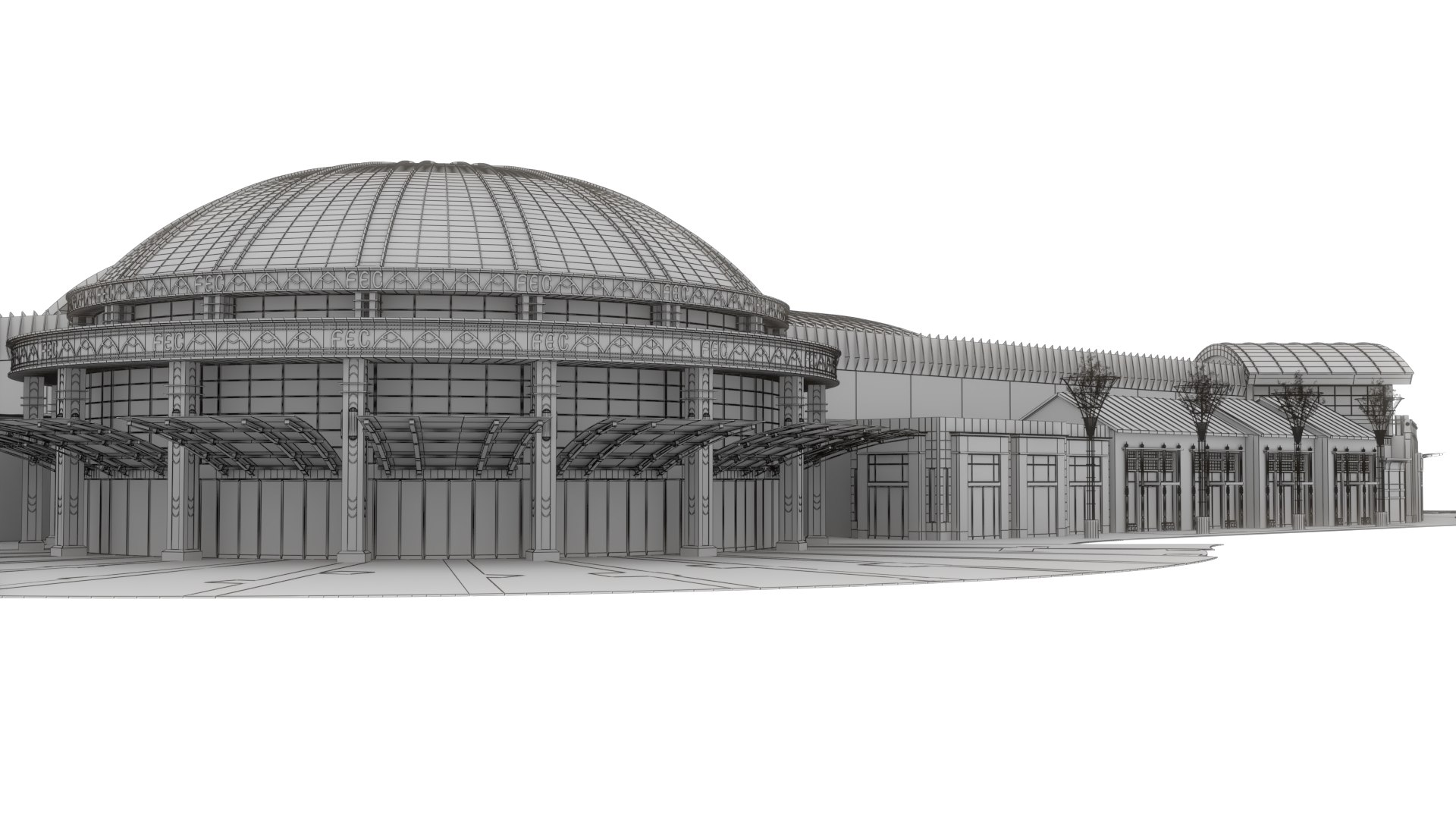 Industrial Mall 3D Model - TurboSquid 1970065