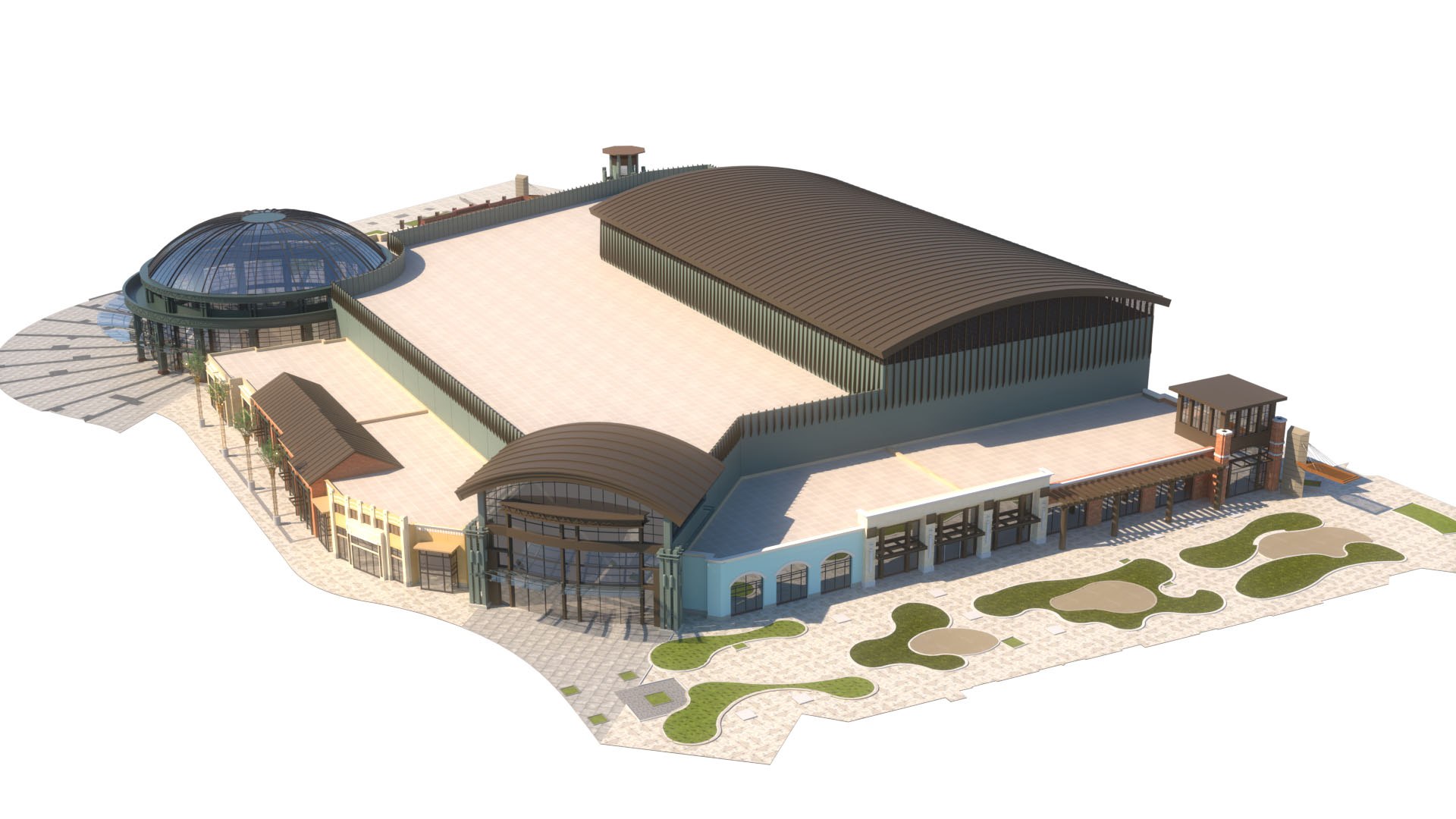 Industrial Mall 3D Model - TurboSquid 1970065