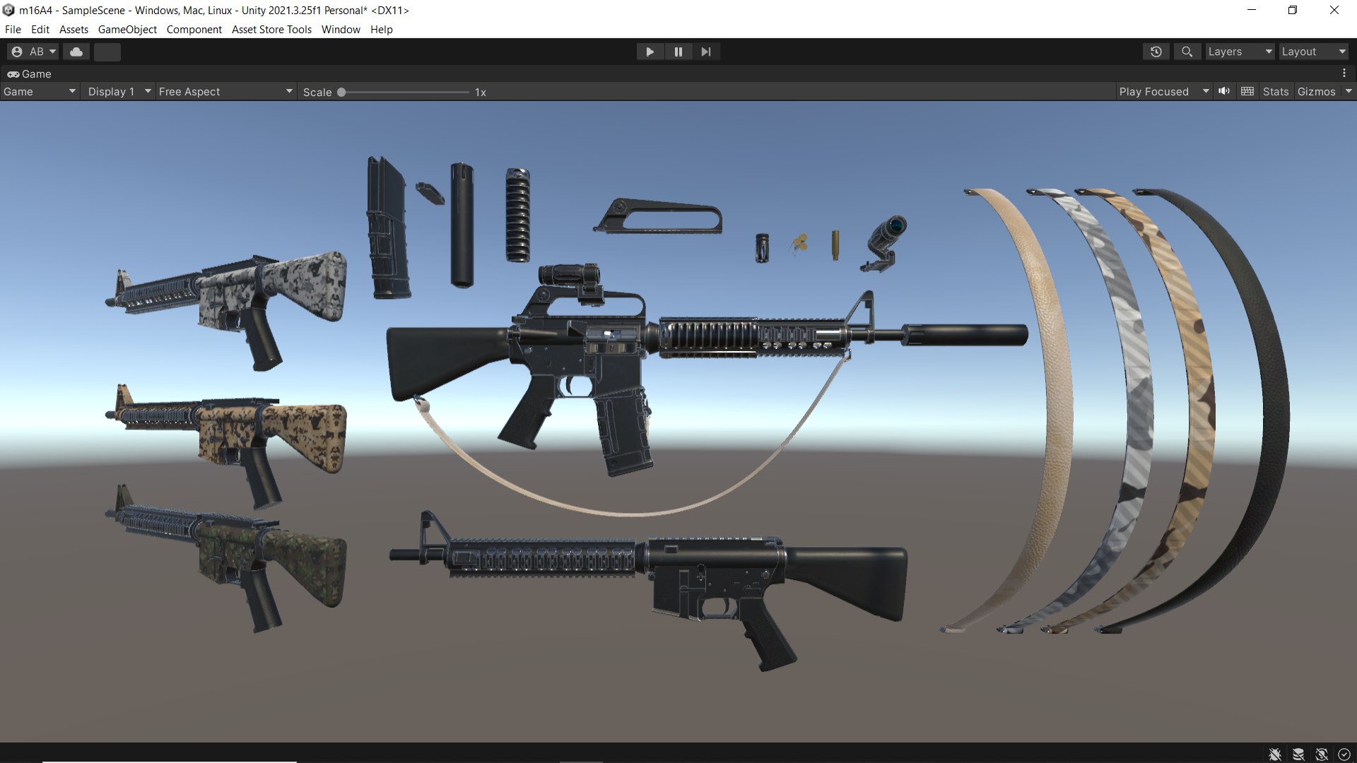 M16A4 Fps-Tps 3D Model - TurboSquid 2403981