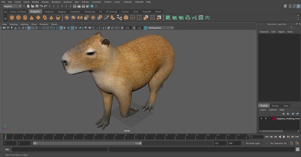 modelo 3d Postura para caminar del carpincho - TurboSquid 1943501