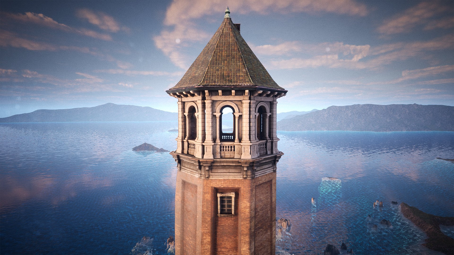 Lighthouse Island High Quality Environment 3D Model - TurboSquid 1983741