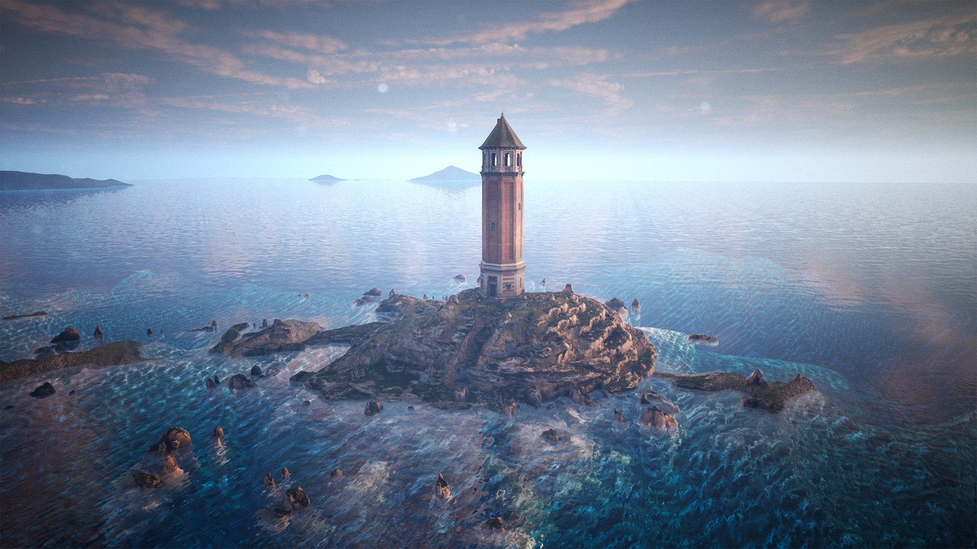 Lighthouse Island High Quality Environment 3D Model - TurboSquid 1983741