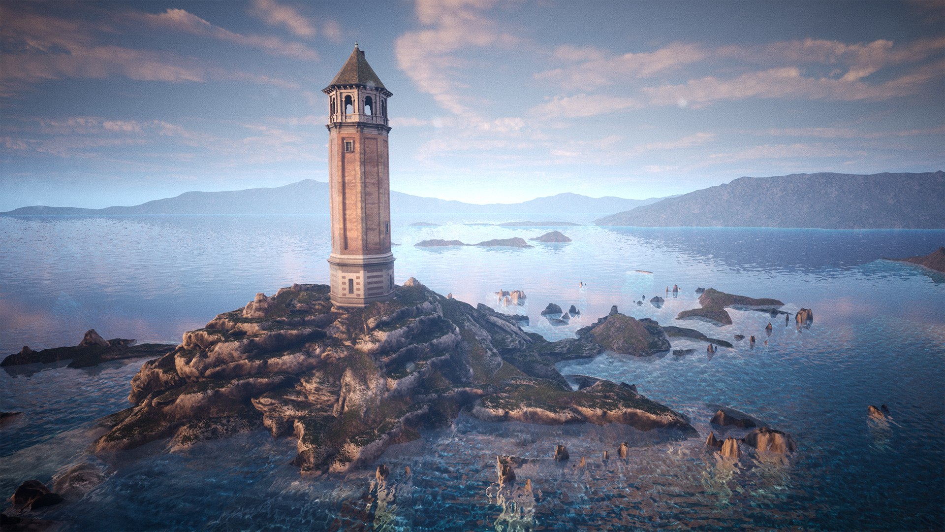 Lighthouse Island High Quality Environment 3D Model - TurboSquid 1983741