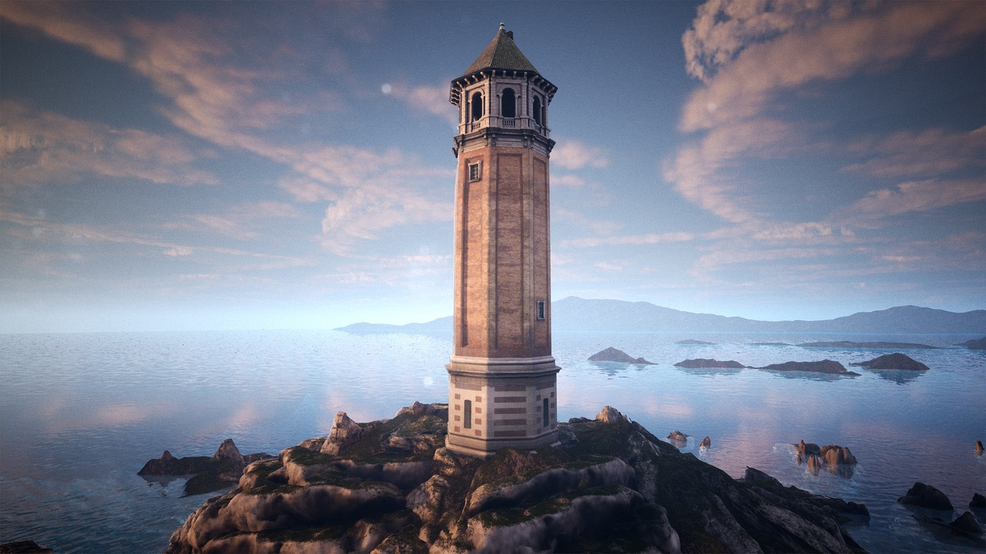 Lighthouse Island High Quality Environment 3D Model - TurboSquid 1983741