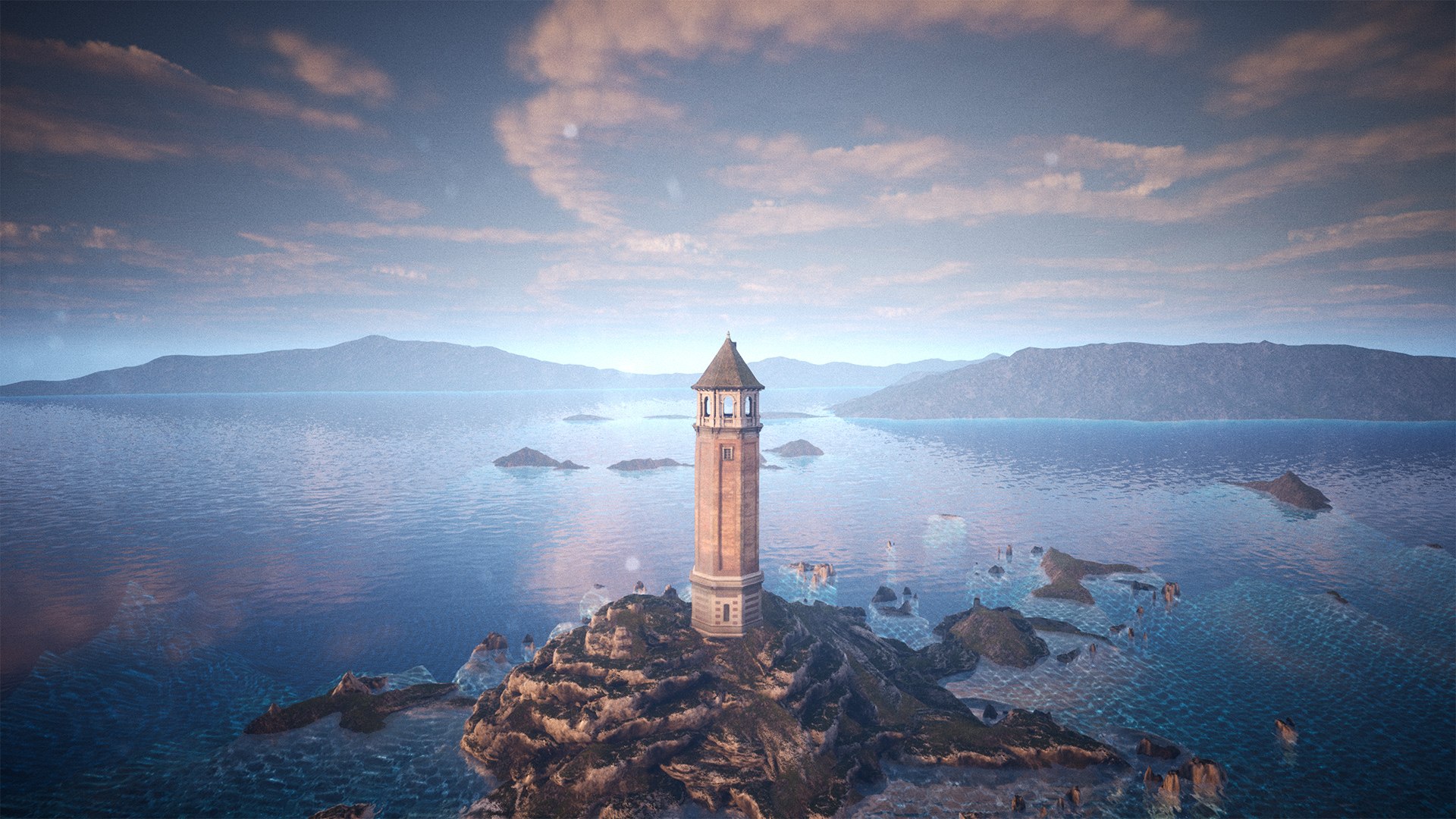 Lighthouse Island High Quality Environment 3D Model - TurboSquid 1983741