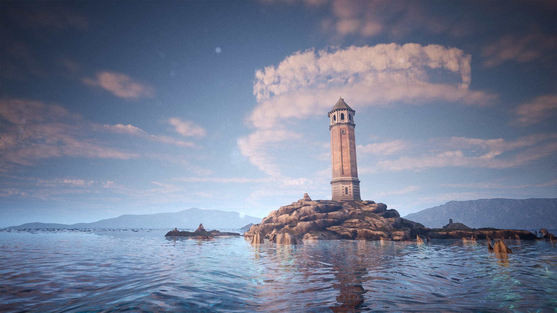 Lighthouse Island High Quality Environment 3D Model - TurboSquid 1983741