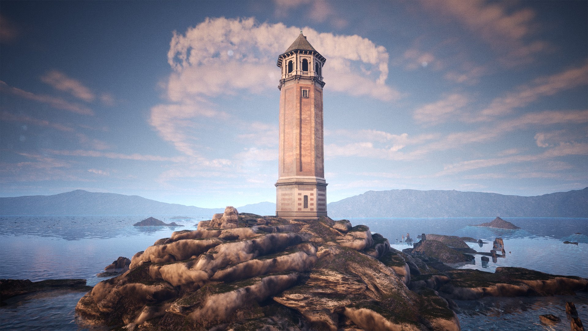 Lighthouse Island High Quality Environment 3D Model - TurboSquid 1983741
