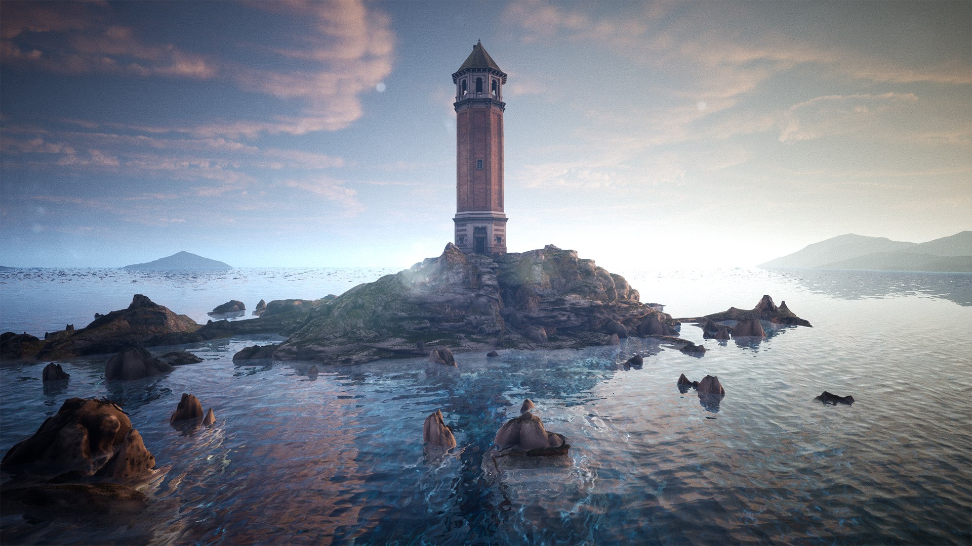 Lighthouse Island High Quality Environment 3D Model - TurboSquid 1983741