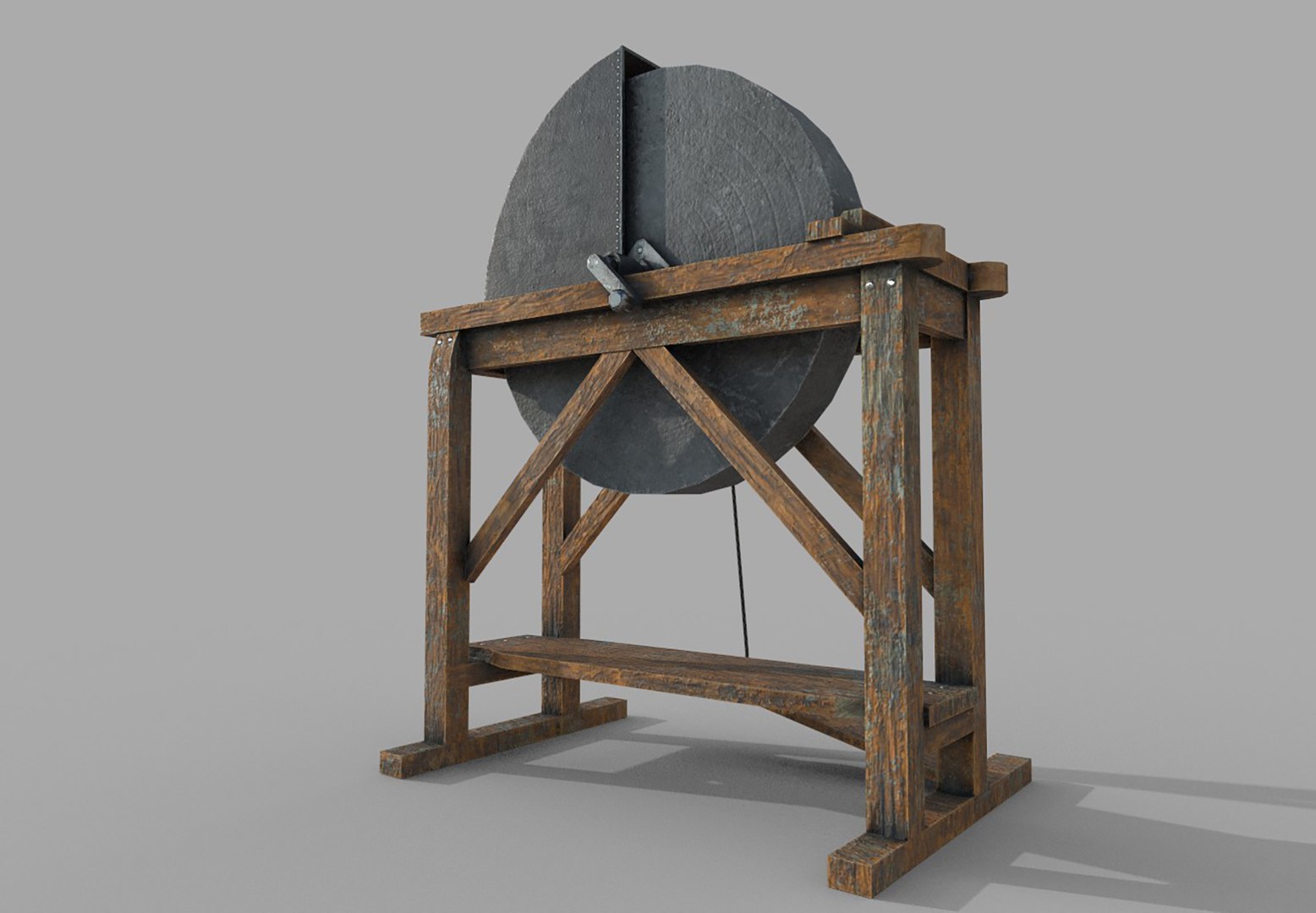 3D Grindstone PBR - TurboSquid 1764685