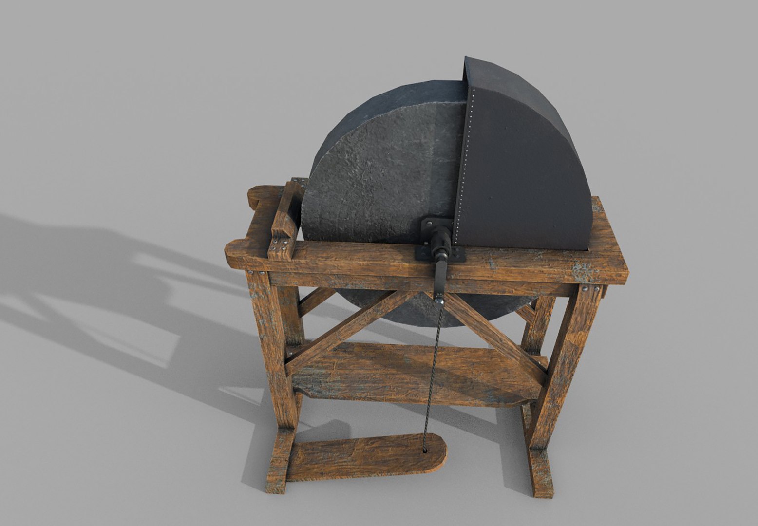 3D Grindstone PBR - TurboSquid 1764685