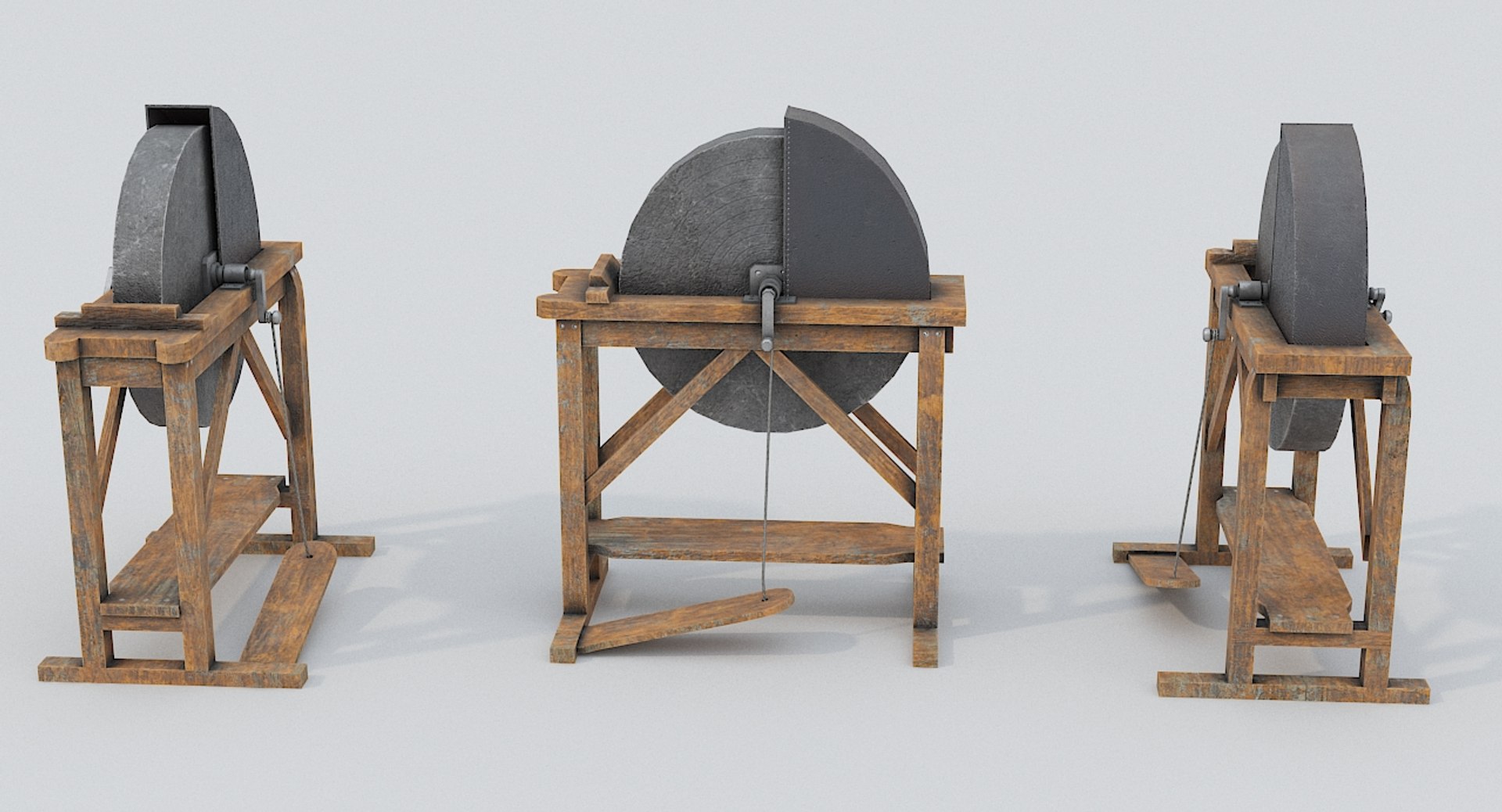 3D Grindstone PBR - TurboSquid 1764685