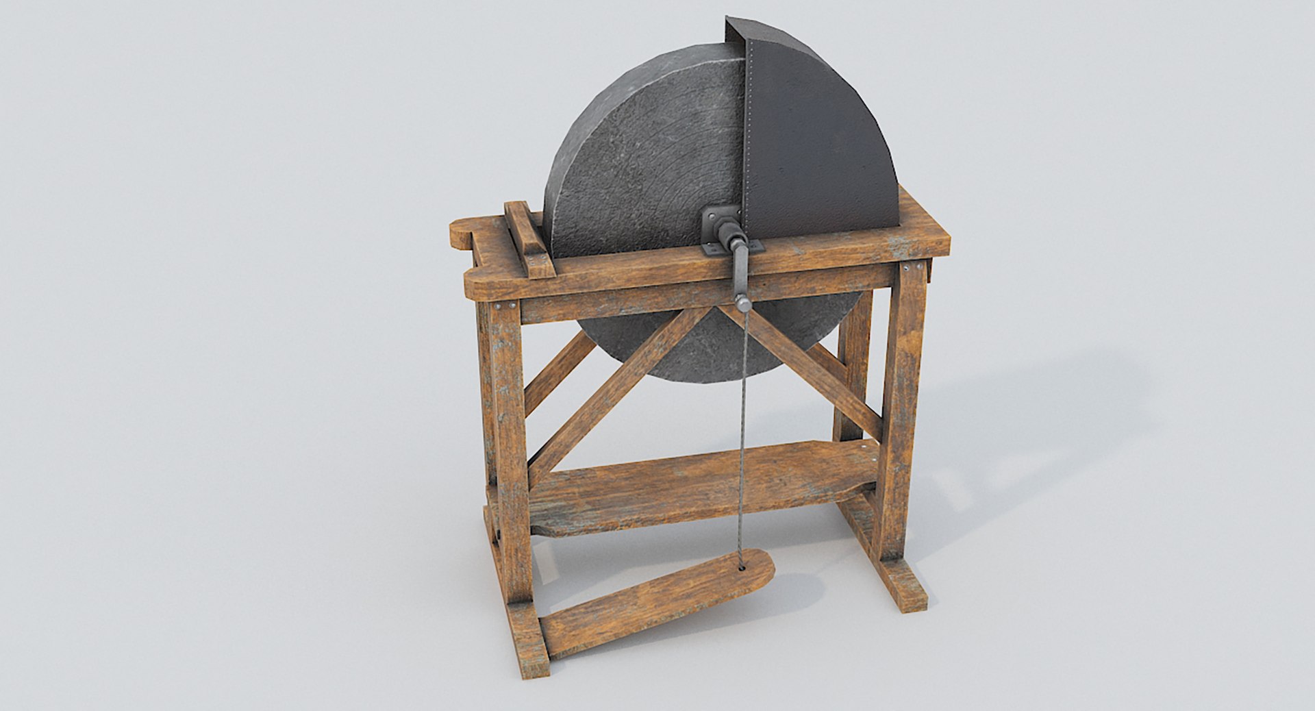 3D Grindstone PBR - TurboSquid 1764685