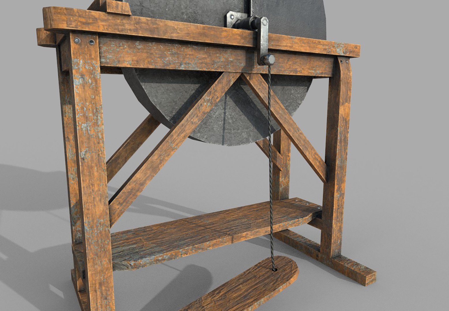 3D Grindstone PBR - TurboSquid 1764685