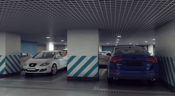 free parking garage 3d model