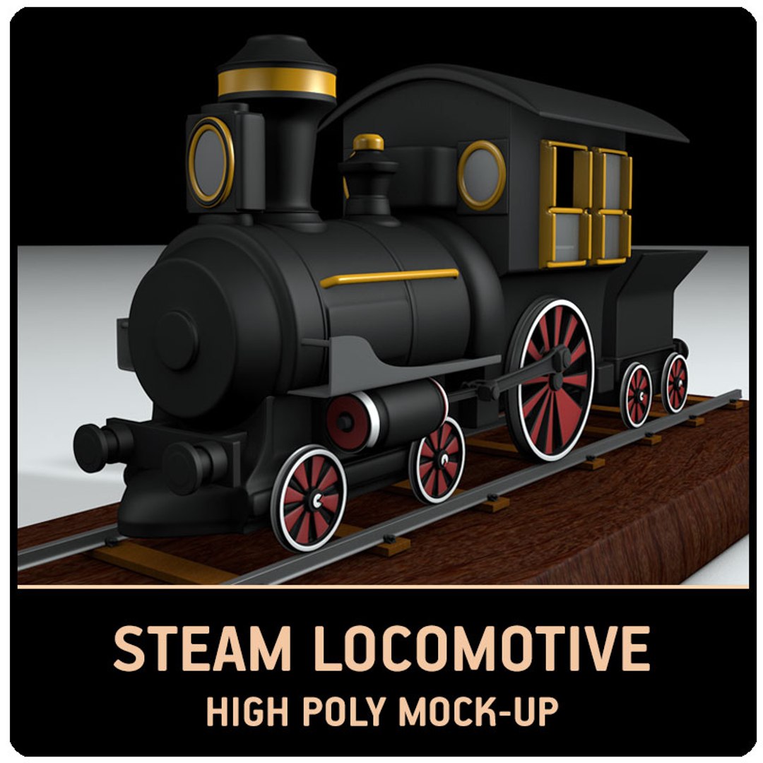 3D modell steam train mock-up - TurboSquid 1264455