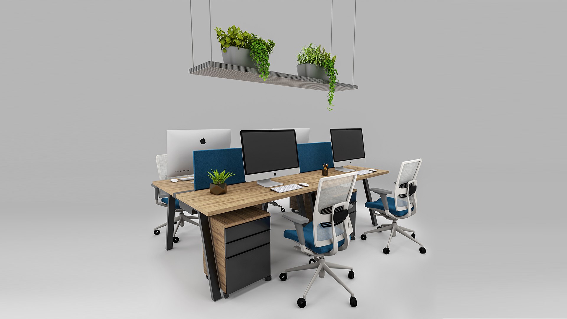 3D Modern Office furniture workstation - TurboSquid 2159680