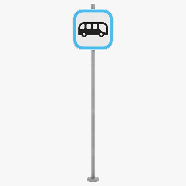 Bus Stop Sign 3D 모델 - TurboSquid 2057605
