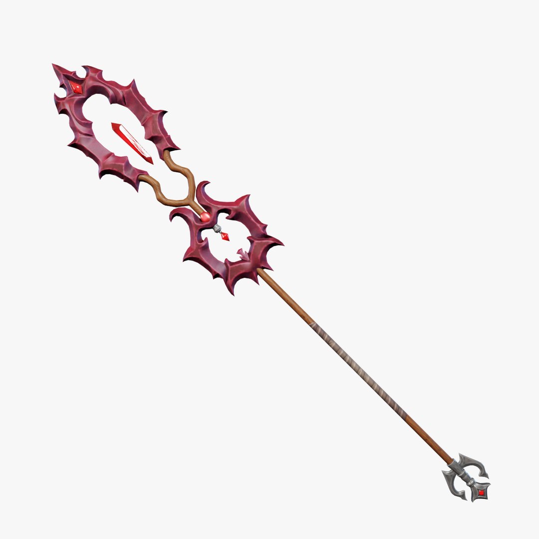 Vampiric Staff 3D Model - TurboSquid 2218127