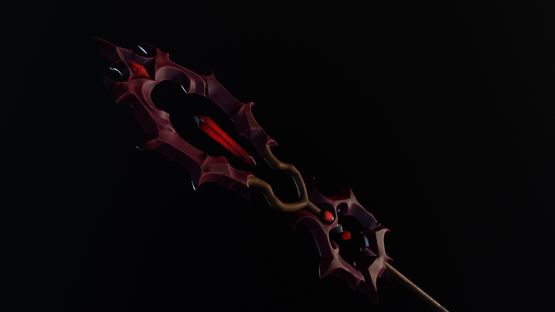 Vampiric Staff 3D Model - TurboSquid 2218127