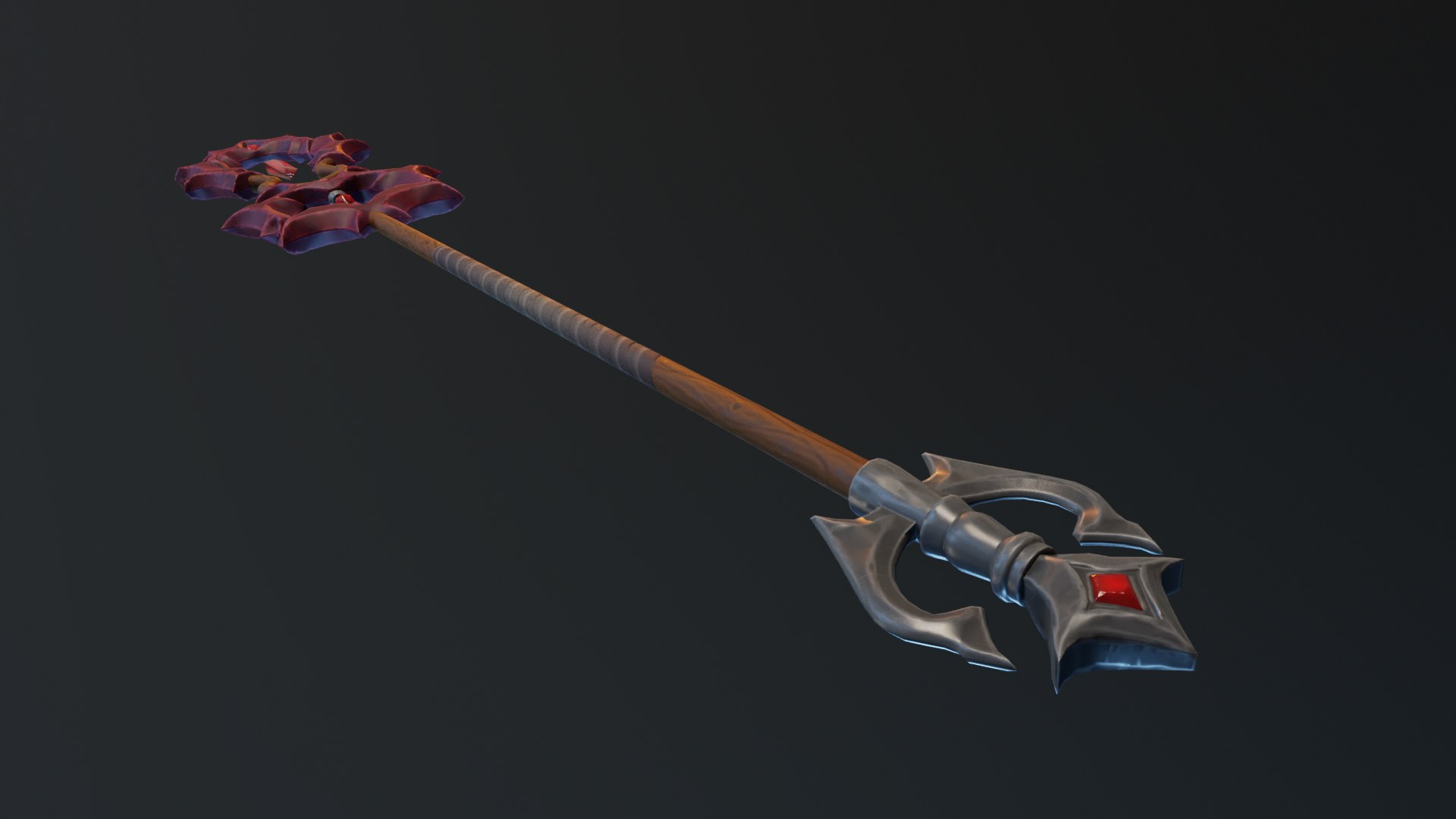 Vampiric Staff 3D Model - TurboSquid 2218127