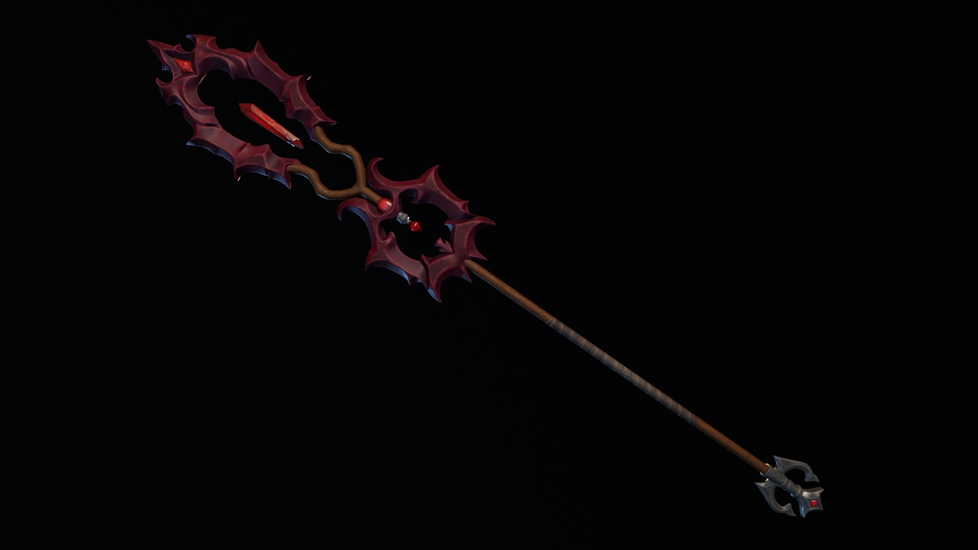 Vampiric Staff 3D Model - TurboSquid 2218127