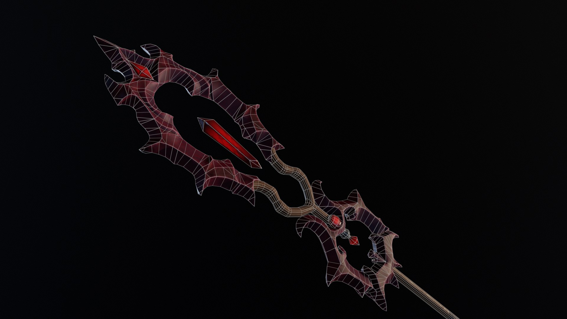 Vampiric Staff 3D Model - TurboSquid 2218127