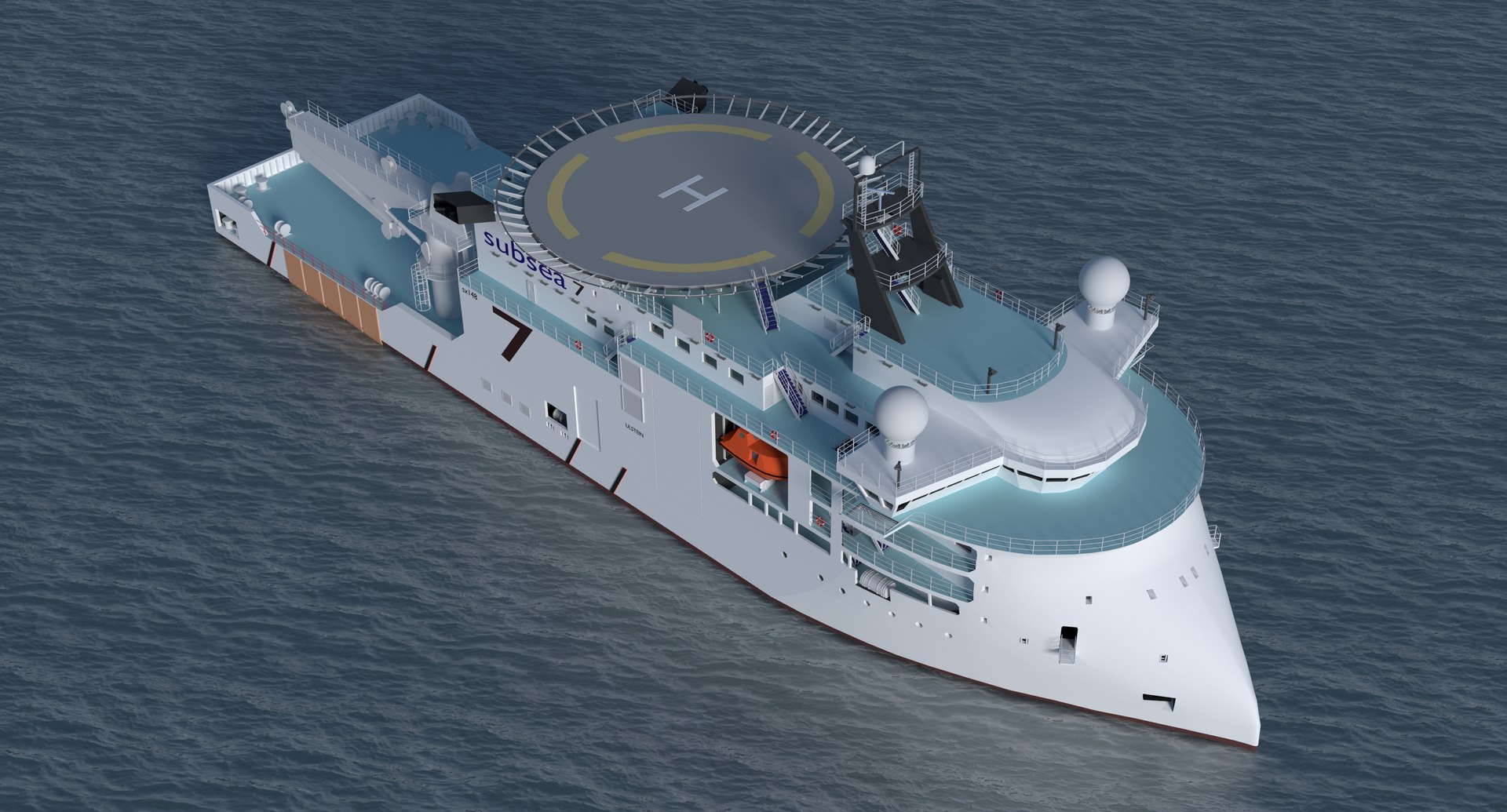 3d Seven Viking Ships