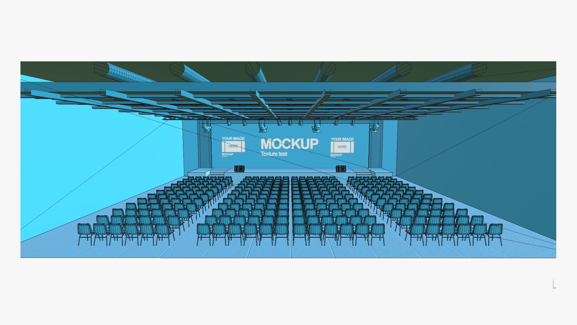 3D Conference Room - Blank Mock Up Basic Template - TurboSquid 2112566