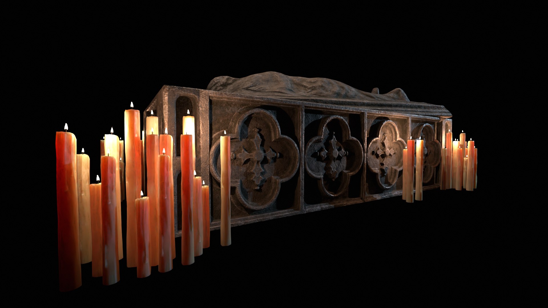 Gothic Crypt with Mummy 3D model - TurboSquid 2175241