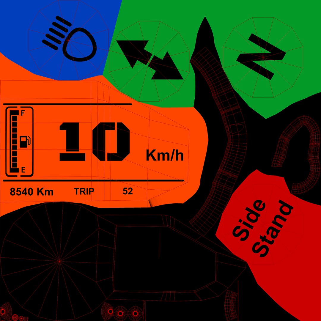 3D Pulsar Bike Meter Model - TurboSquid 2391763