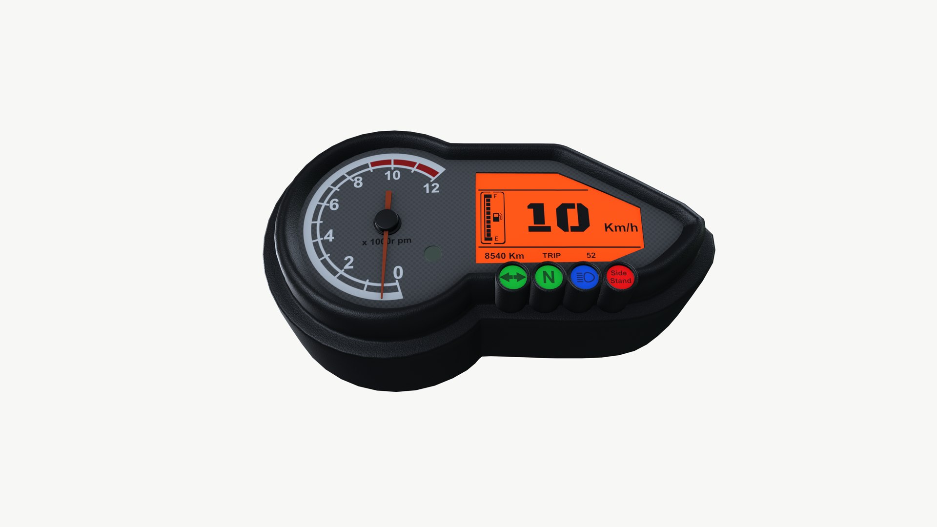 3D Pulsar Bike Meter Model - TurboSquid 2391763