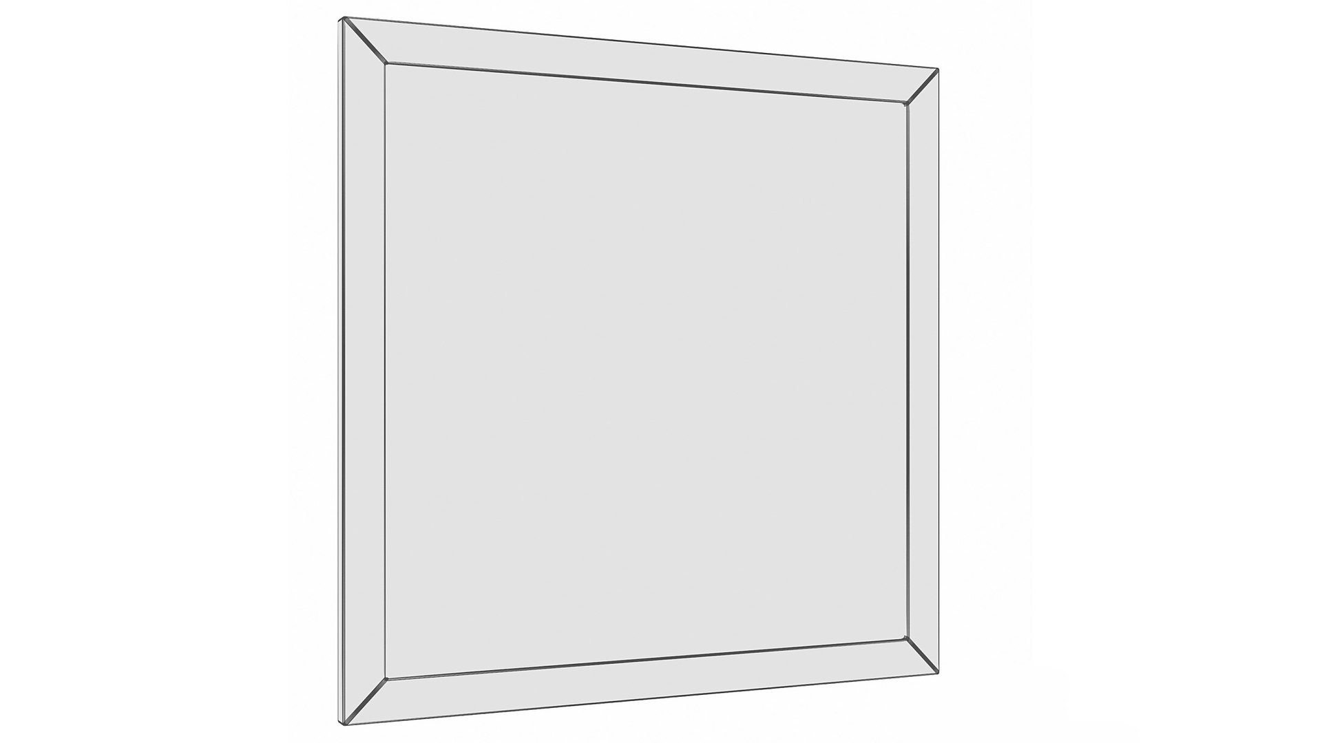 3D Model Mirror In A Metal Frame GZ-M1095 - TurboSquid 2024372