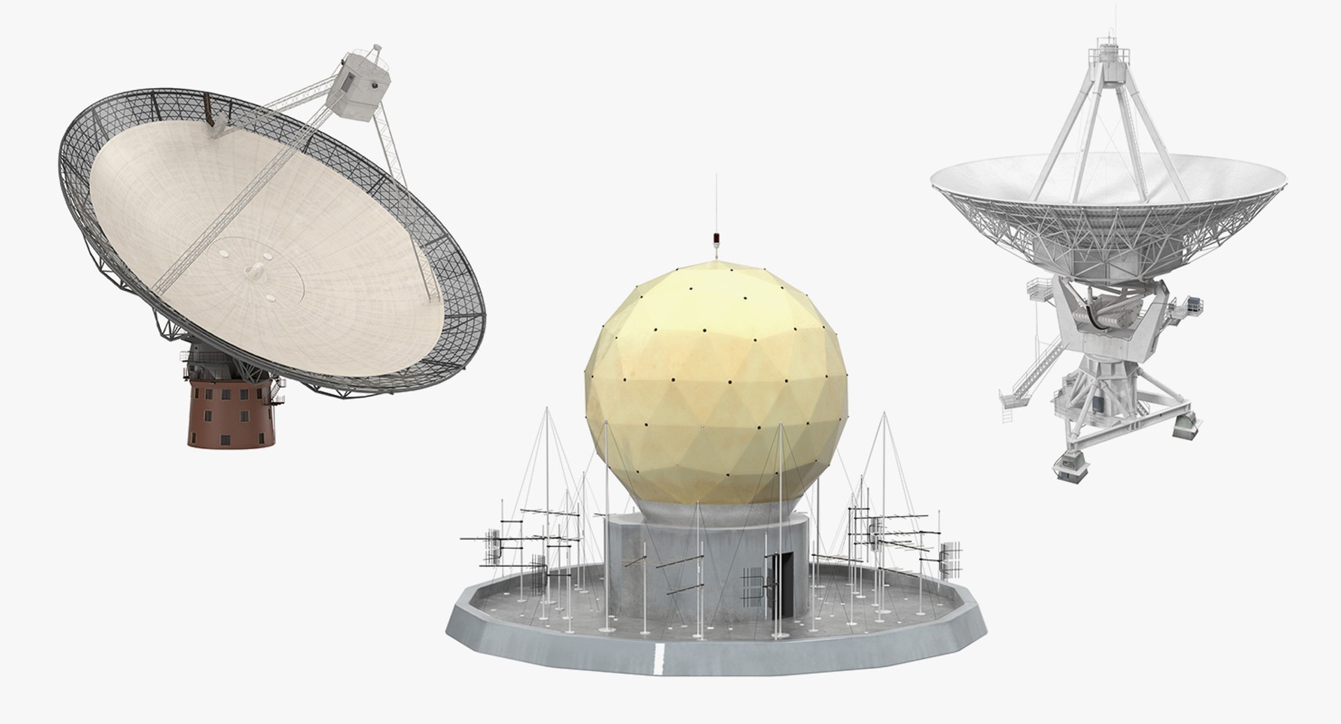 3D radar antennas - TurboSquid 1542642