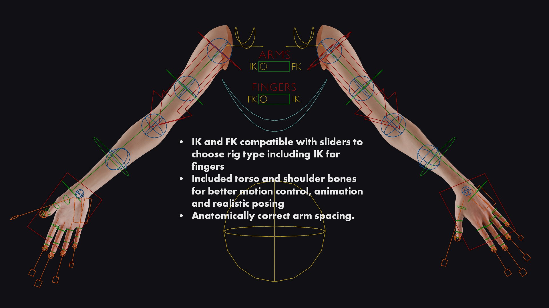 3D Customizable Realistic Female Arms Model - TurboSquid 2372176