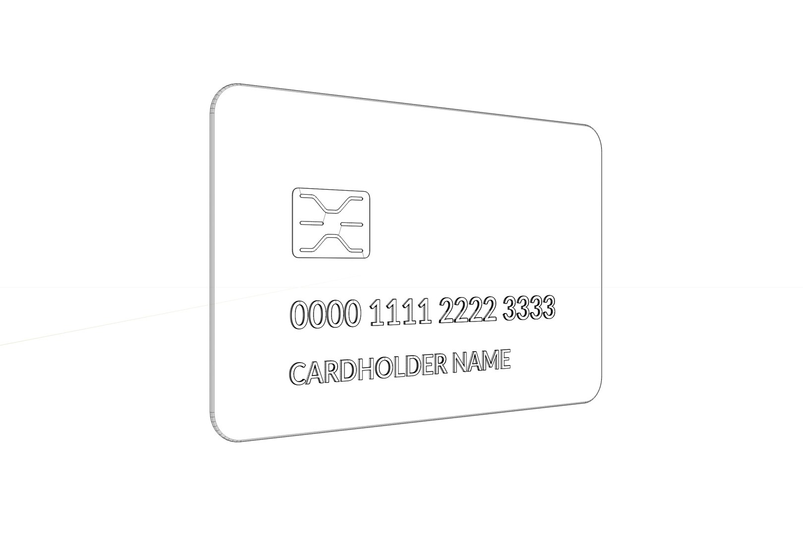 3D Gold Bank Credit Card Model - TurboSquid 2132058