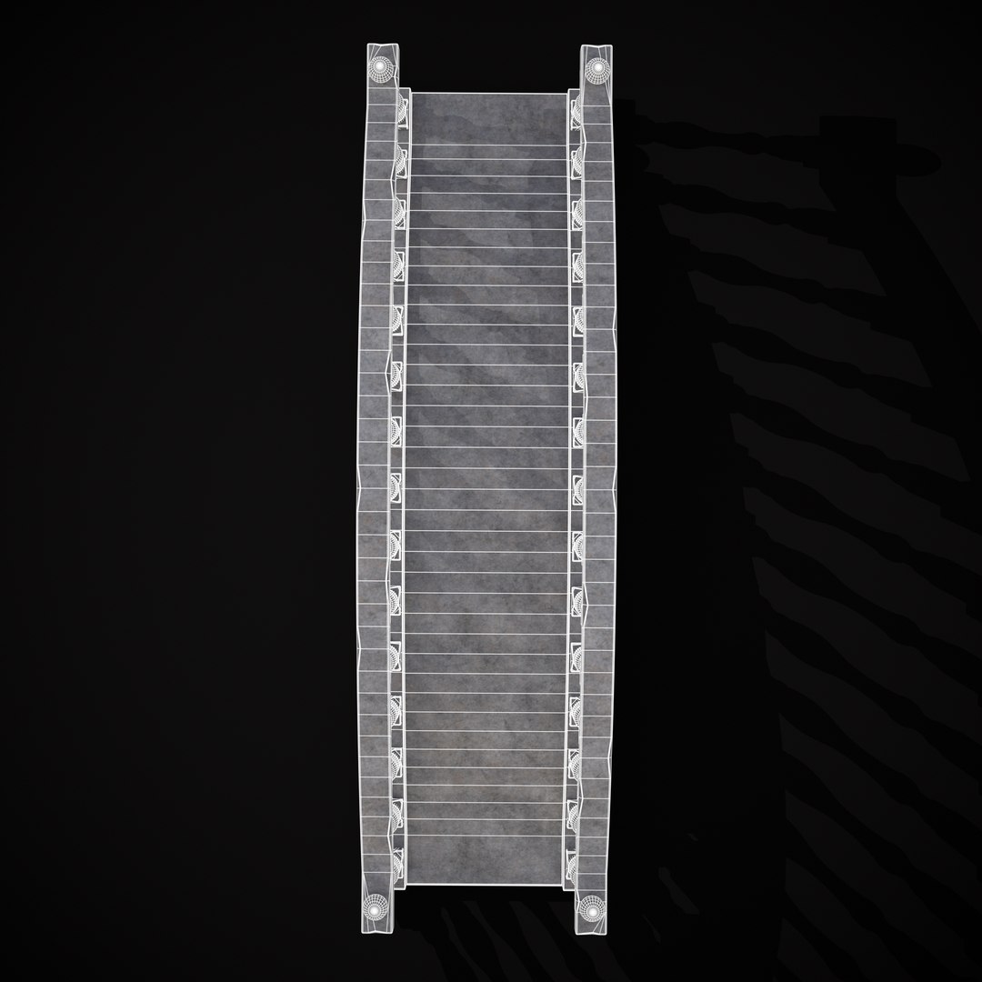 3D Stone Curved Bridge Model - TurboSquid 2079035