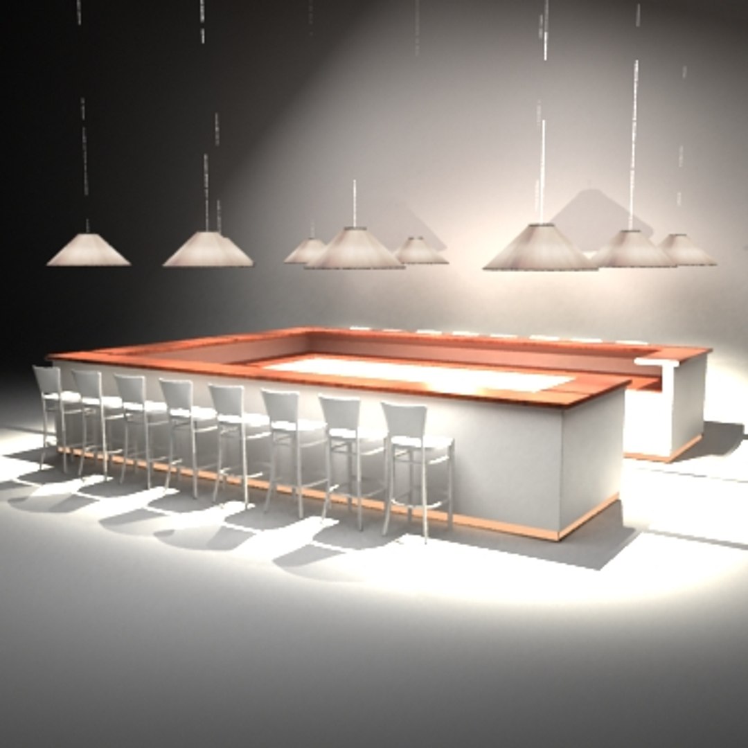 Complete Set Bar 3d Model