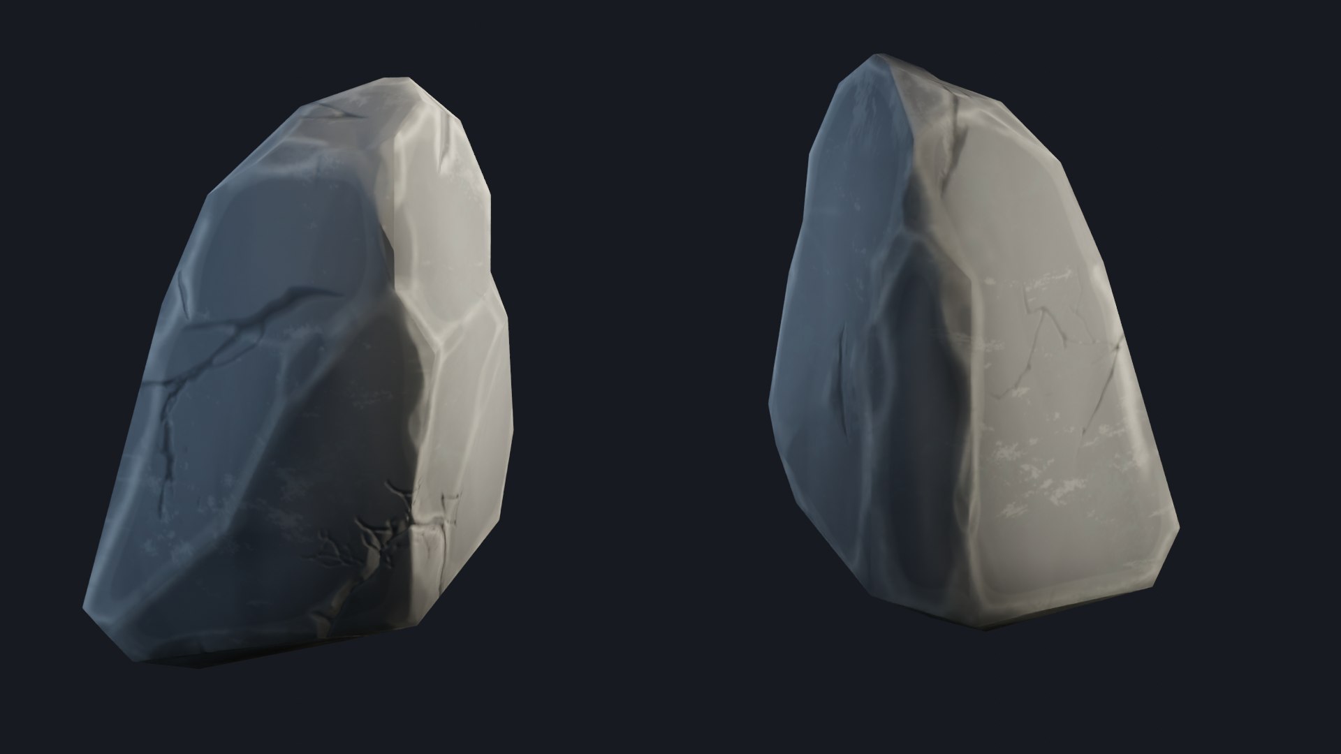 3D Set Of 10 Stylized Rocks - TurboSquid 1984752