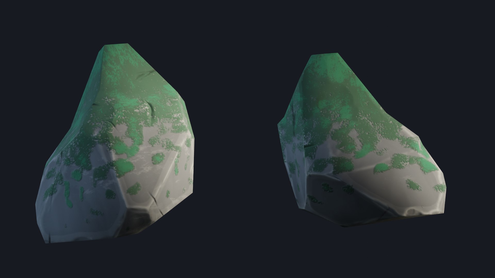 3D Set Of 10 Stylized Rocks - TurboSquid 1984752